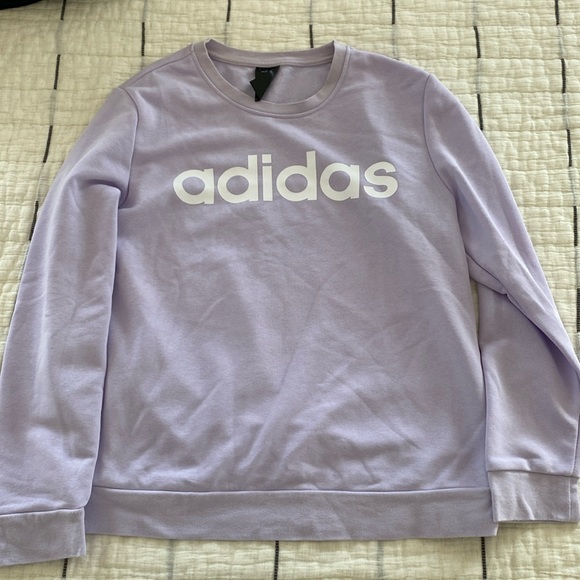 adidas | Tops | Adidas Lavender Sweatshirt | Poshmark